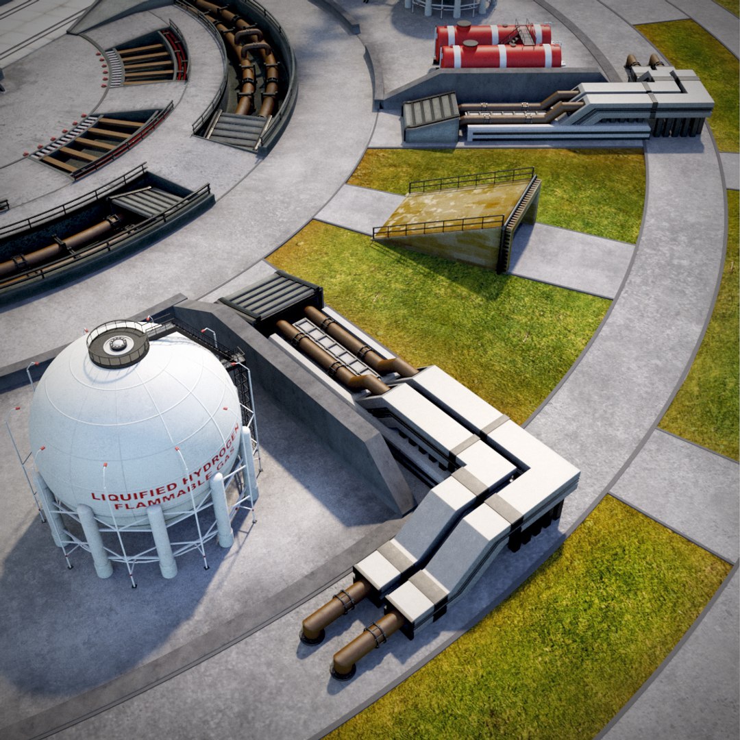 3D Launch Rocket Complex - TurboSquid 1247670