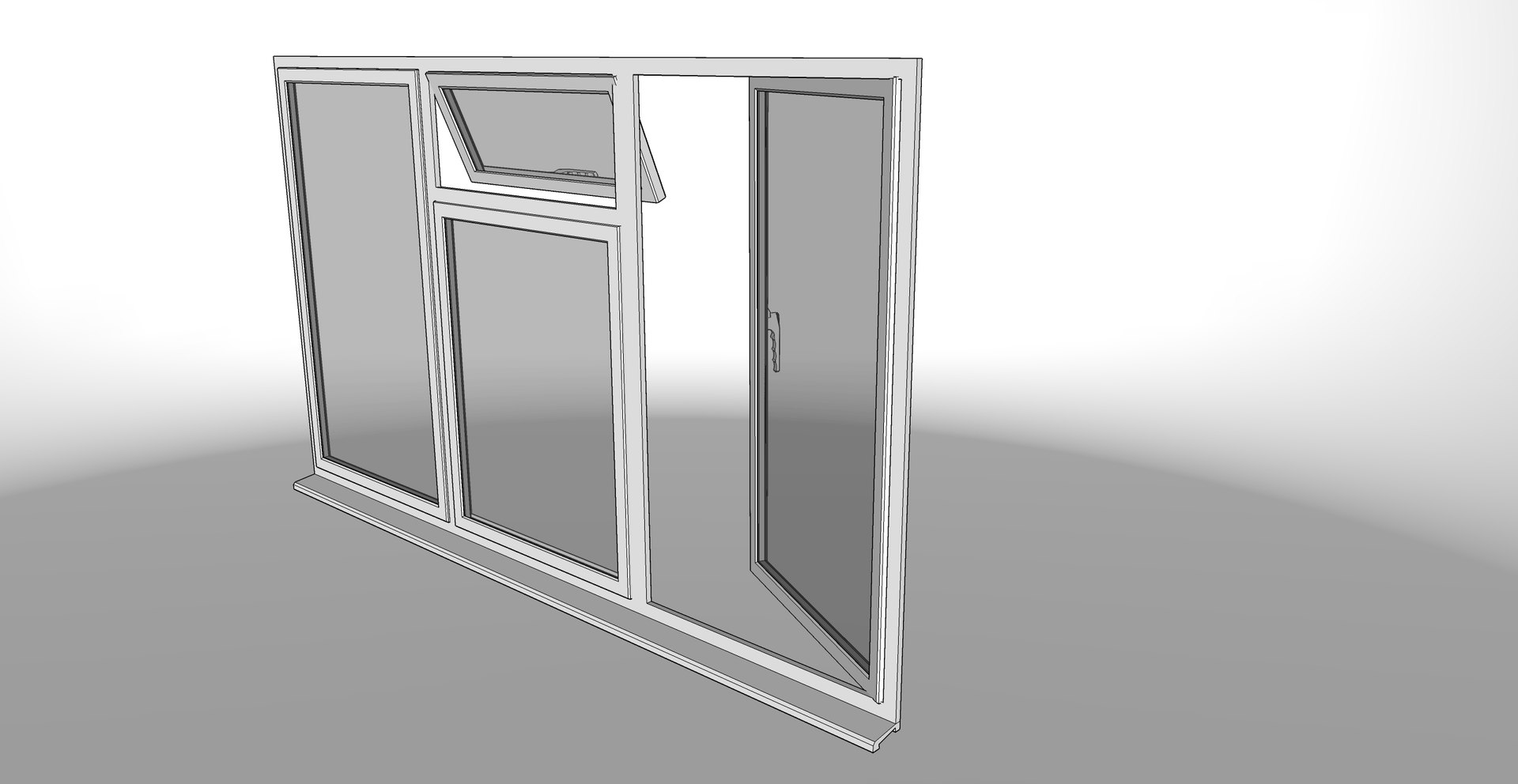 3D Upvc Window - TurboSquid 1484877