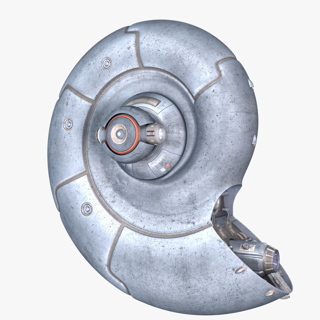 3d alien spaceship nautilus