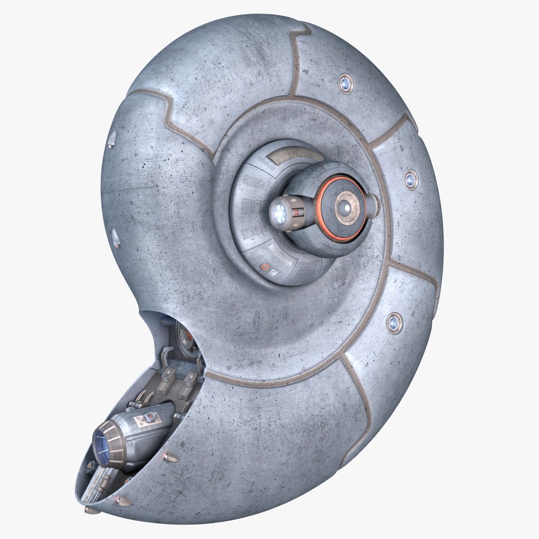 3d alien spaceship nautilus