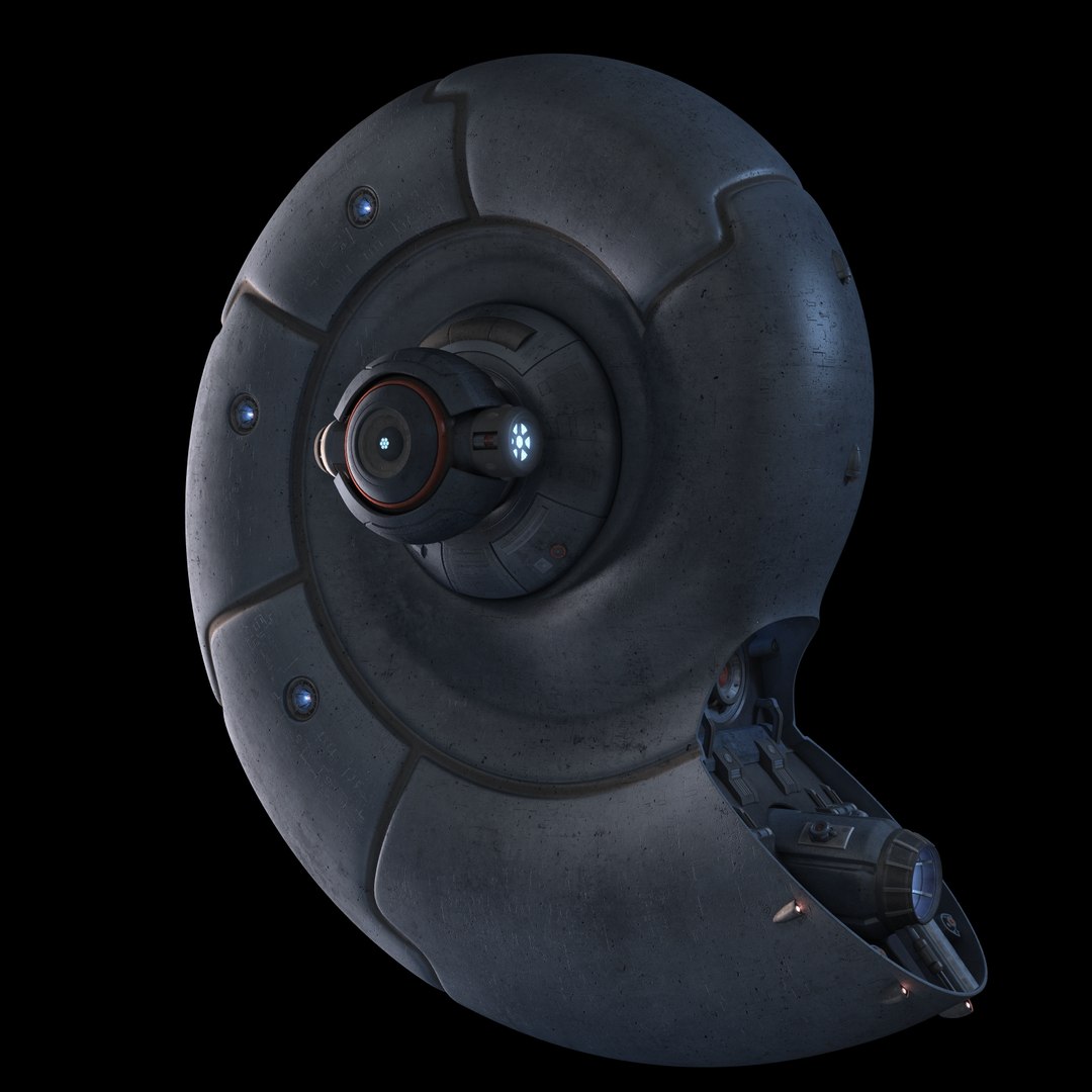 3d alien spaceship nautilus