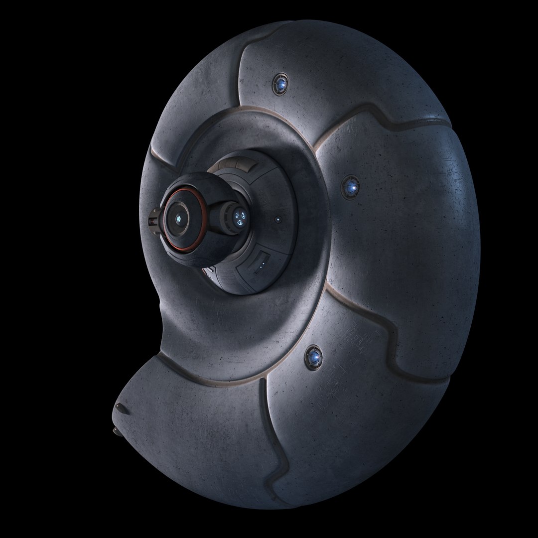 3d alien spaceship nautilus