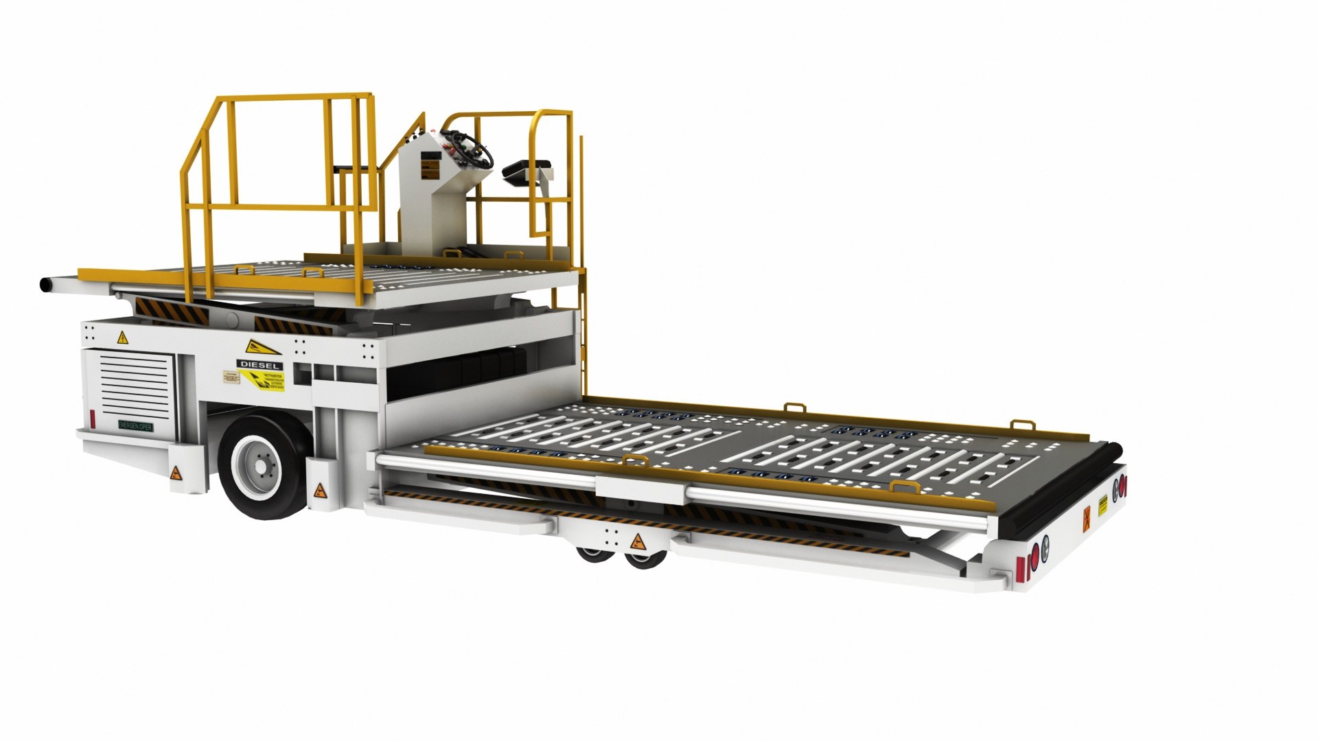 3D Airport Baggage Loader Device Model - TurboSquid 1464193