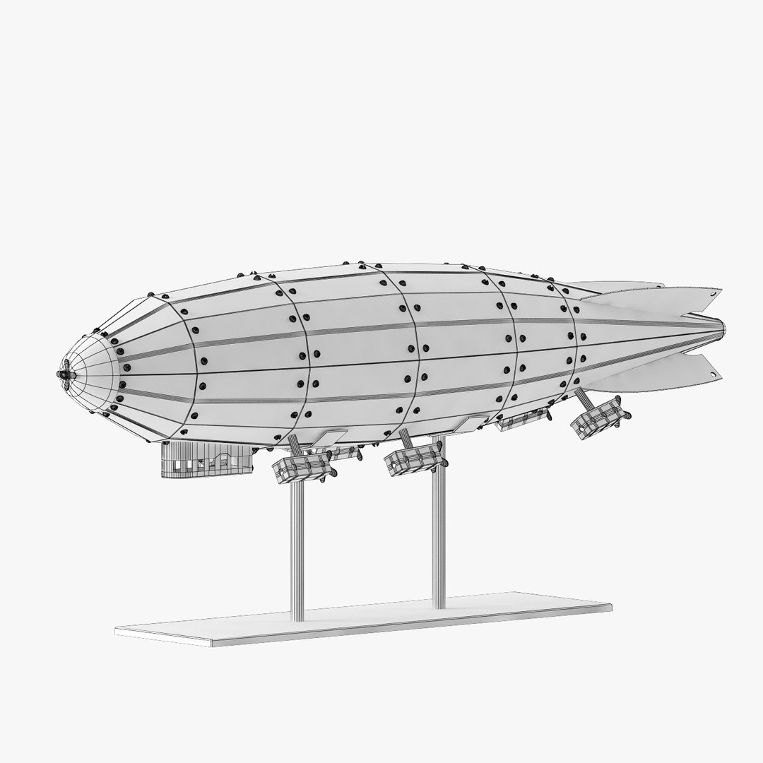 3d Model Of Zeppelin Restoration Hardware