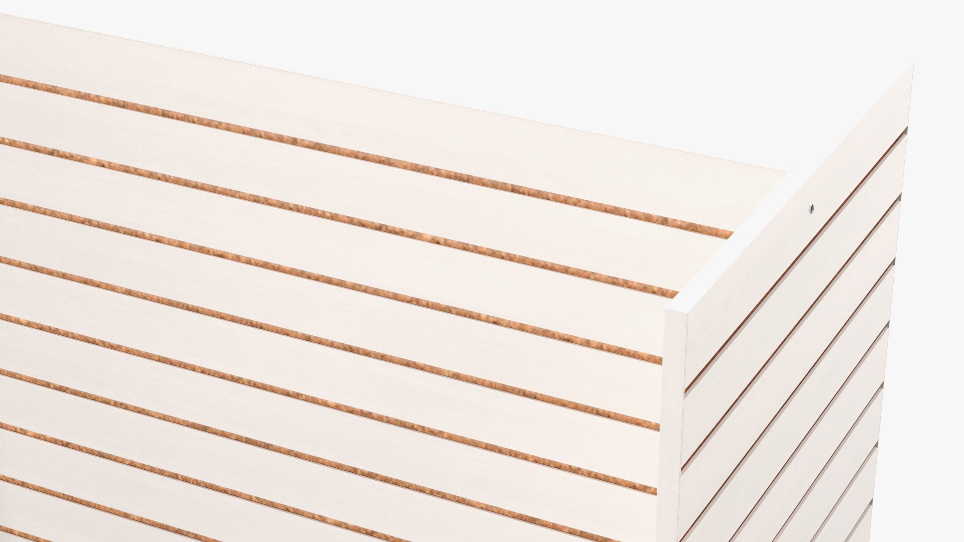 3D Freestanding Slatwall Display White - TurboSquid 2076473