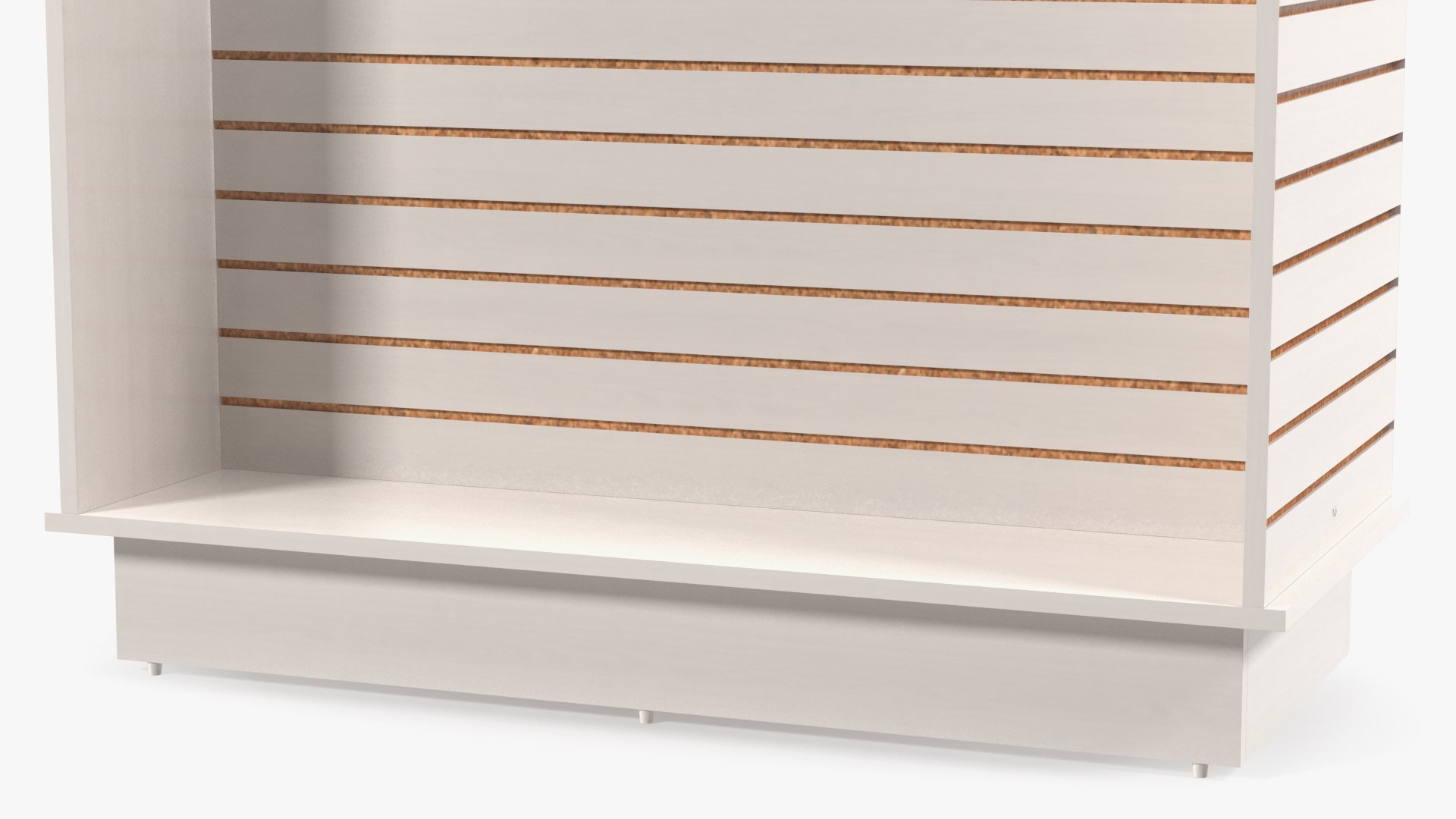 3D Freestanding Slatwall Display White - TurboSquid 2076473