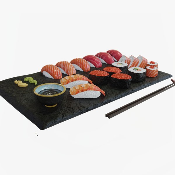 3d sushi scanline model