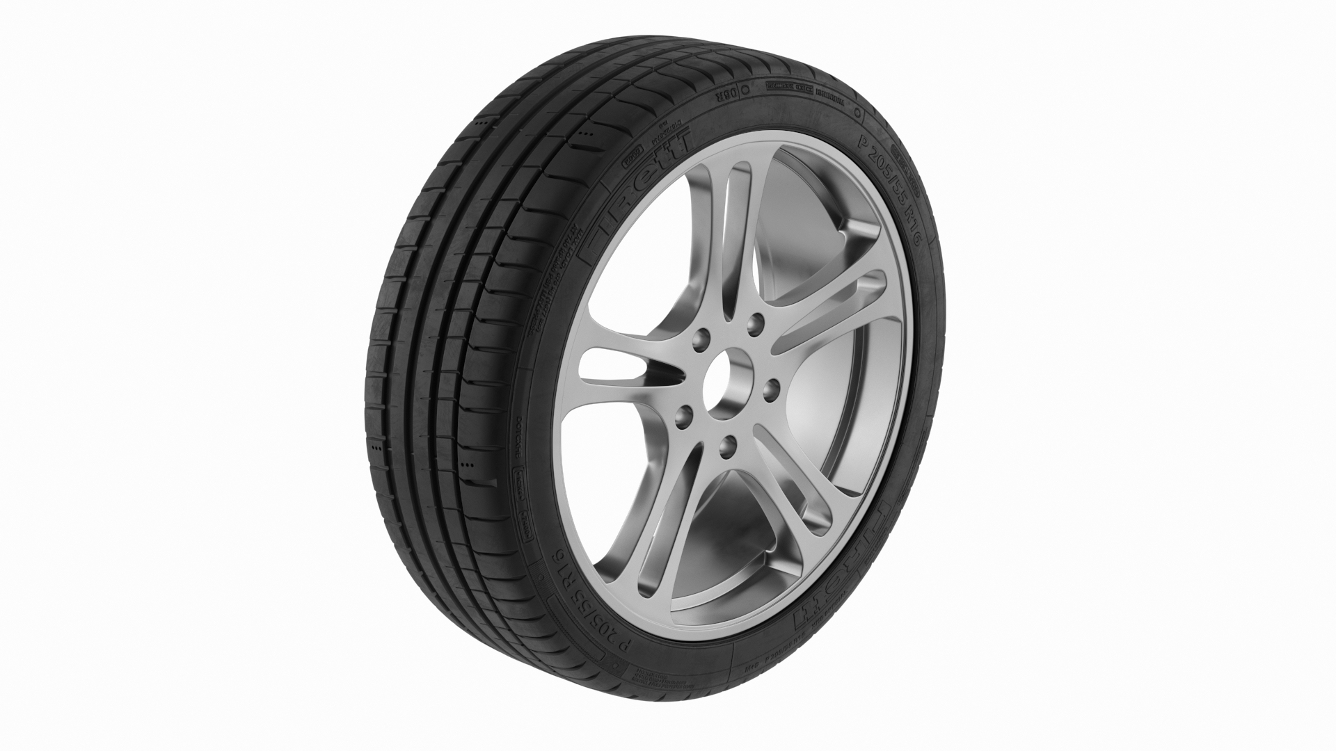 3D Cast Aluminum Wheel Rim For Passenger Car Model - TurboSquid 2396141