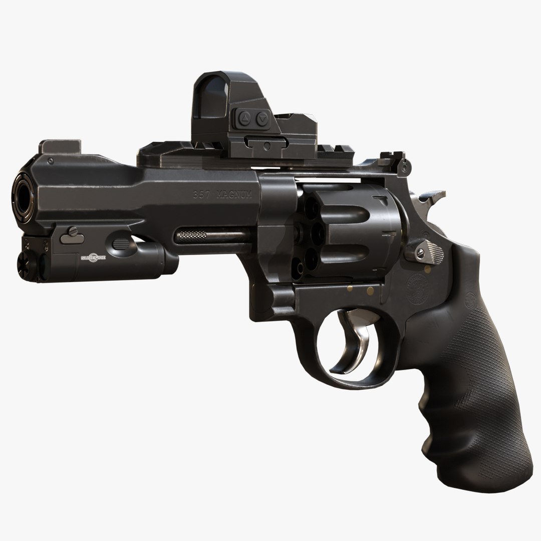 3D Revolver 357 Magnum - TurboSquid 2068918