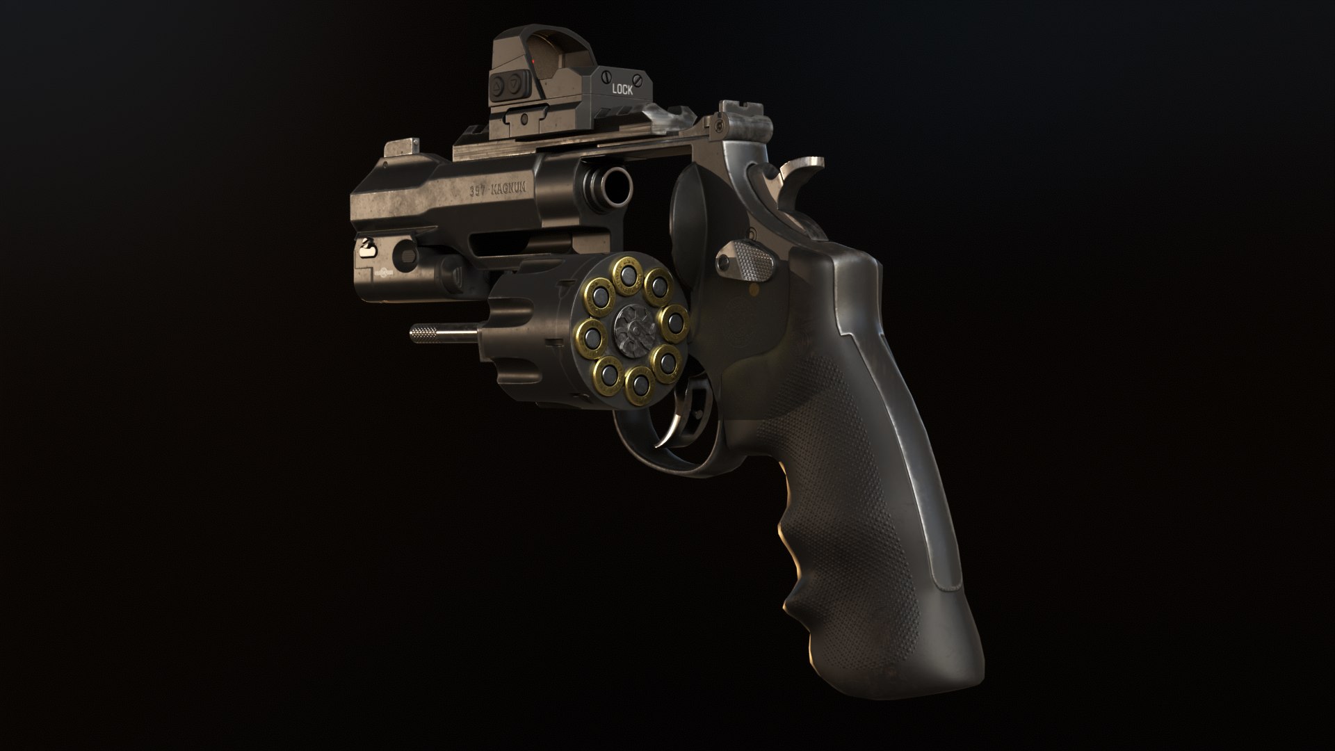 3D Revolver 357 Magnum - TurboSquid 2068918