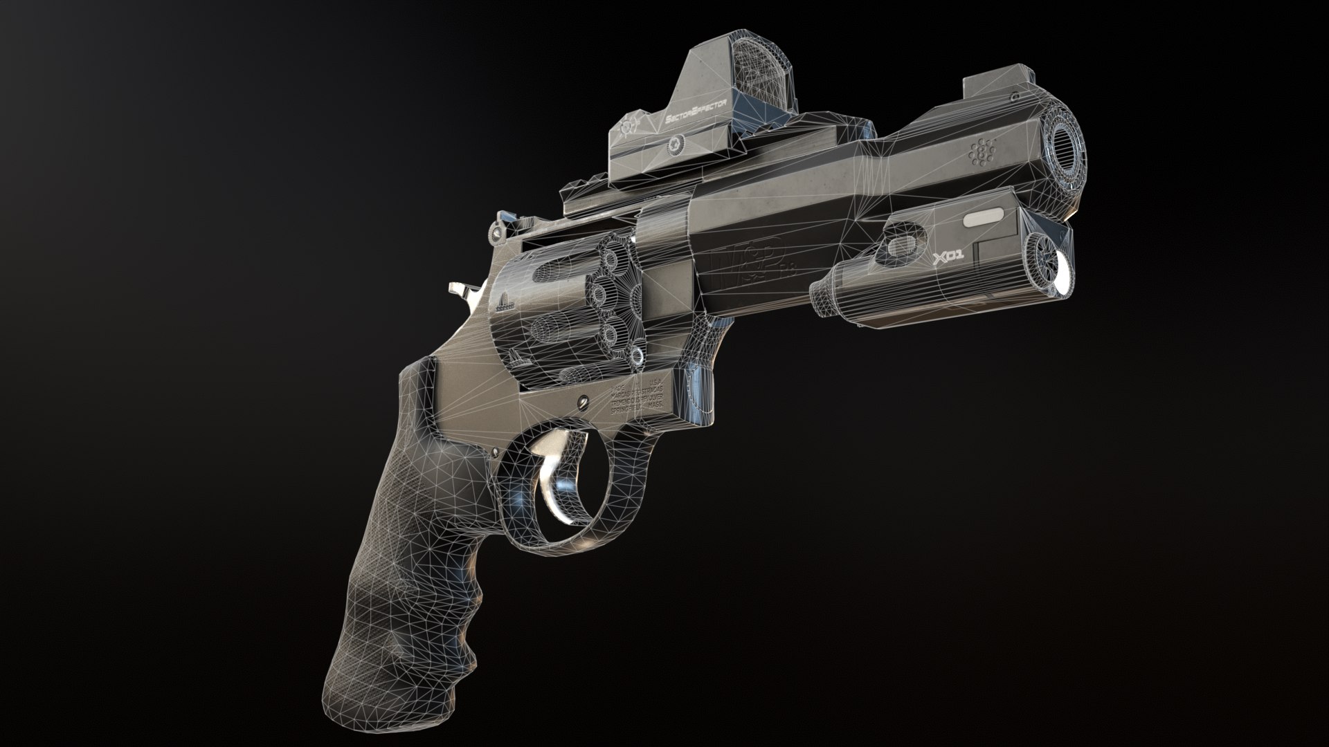 3D Revolver 357 Magnum - TurboSquid 2068918