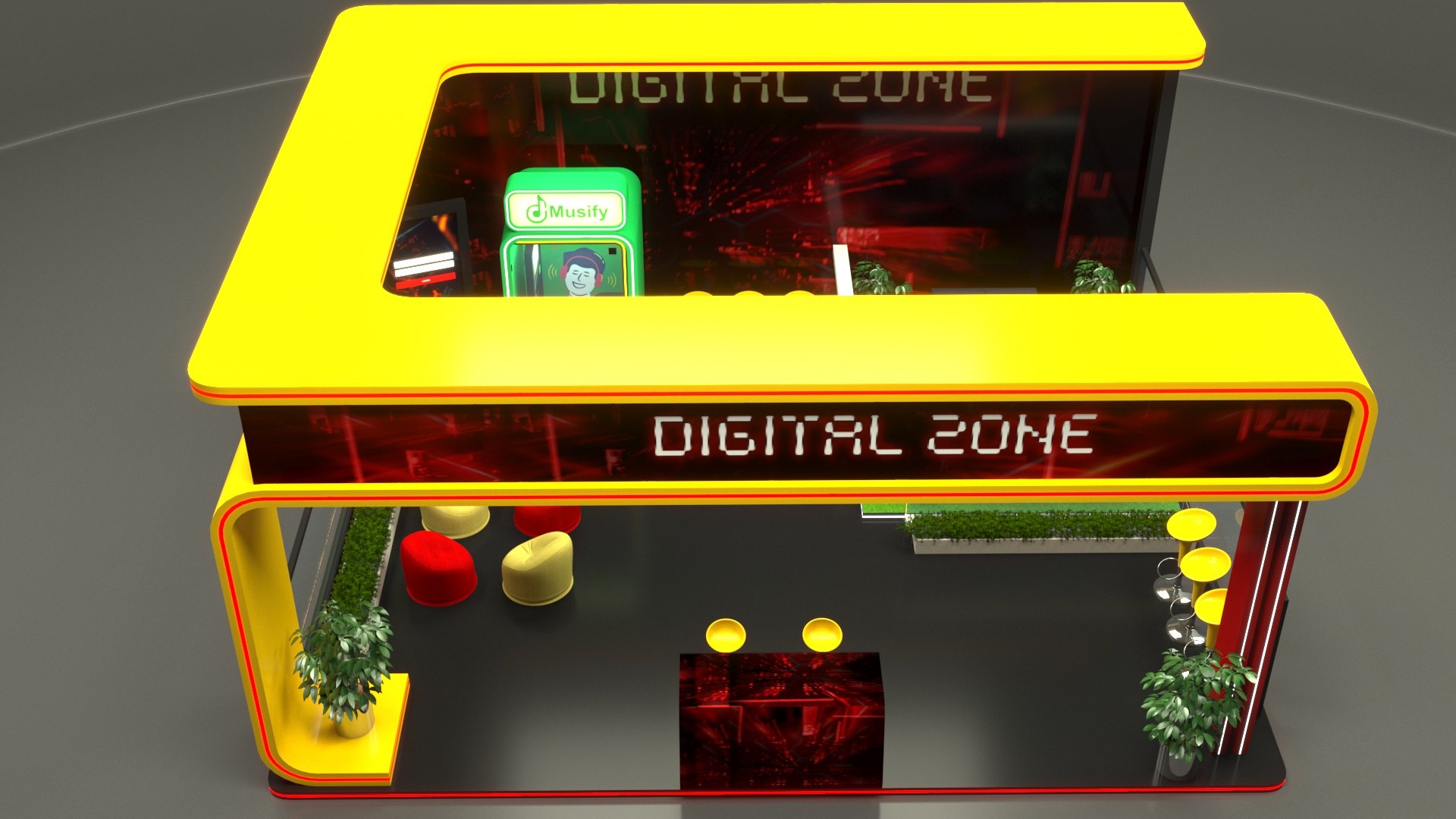 Exhibition Stand Stall 3D - TurboSquid 2240438