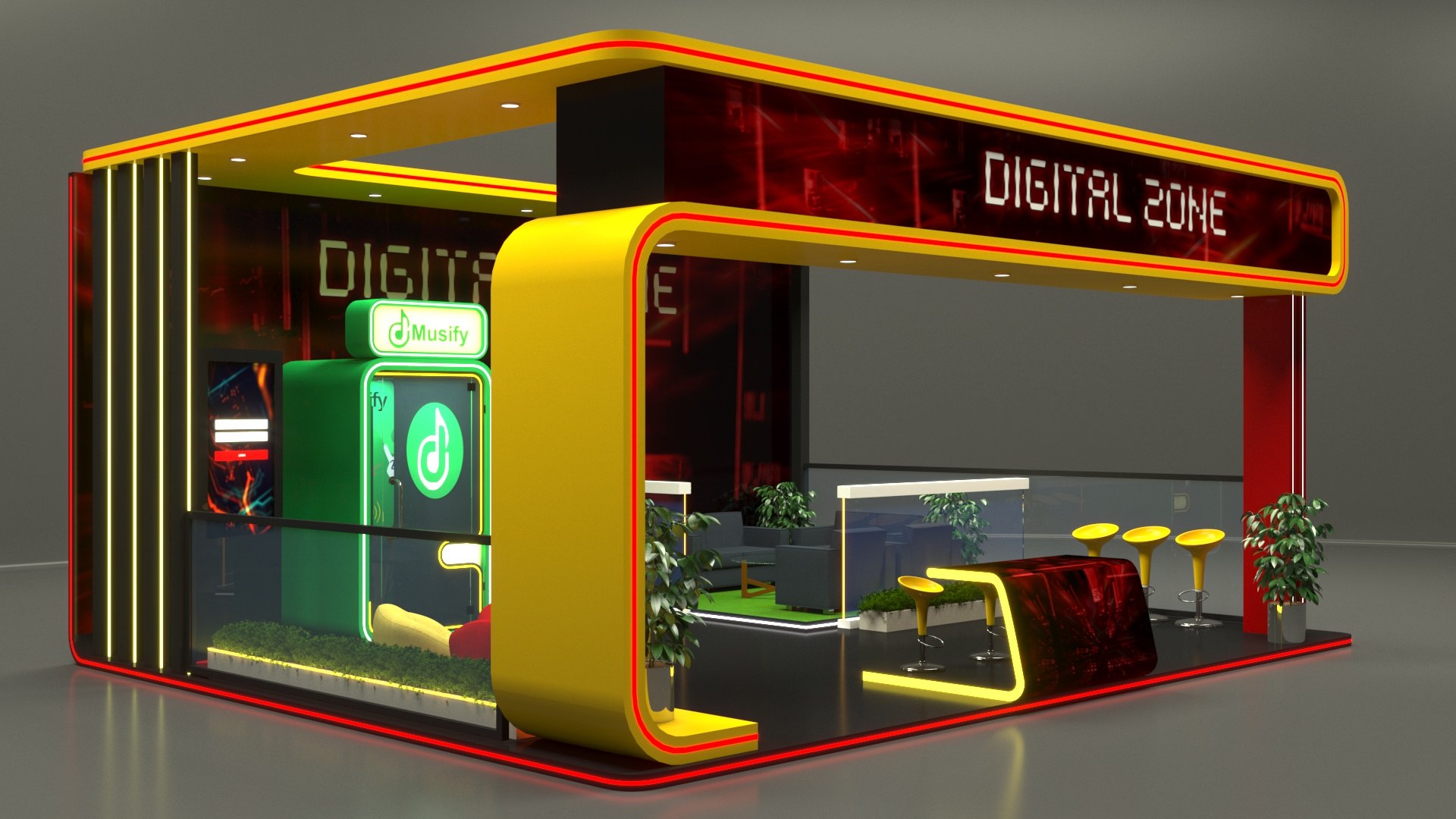 Exhibition Stand Stall 3D - TurboSquid 2240438