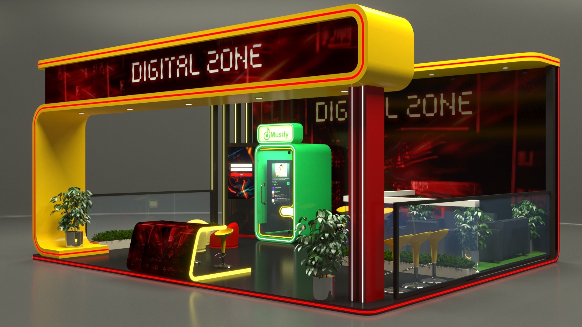 Exhibition Stand Stall 3D - TurboSquid 2240438