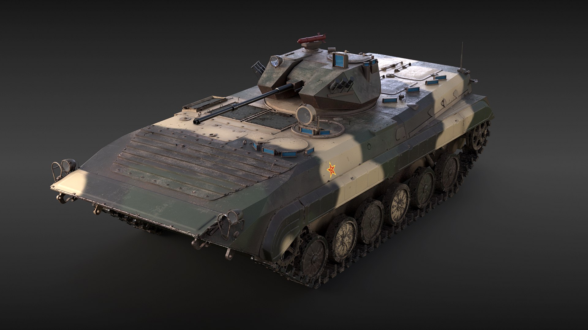 3D Chinese PLA ZBD-86 IFV Camo Dirt - TurboSquid 2134783