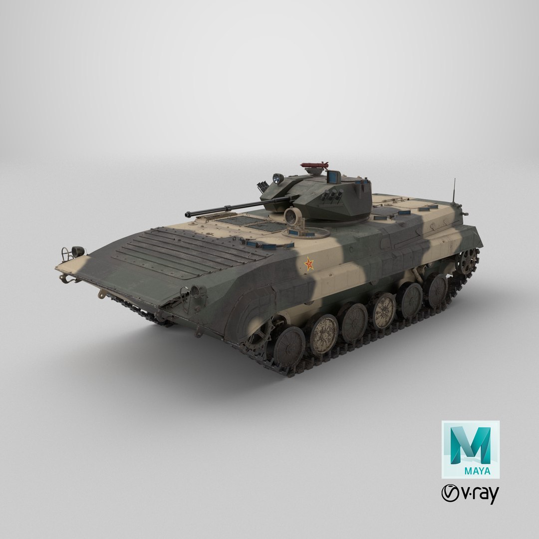 3D Chinese PLA ZBD-86 IFV Camo Dirt - TurboSquid 2134783