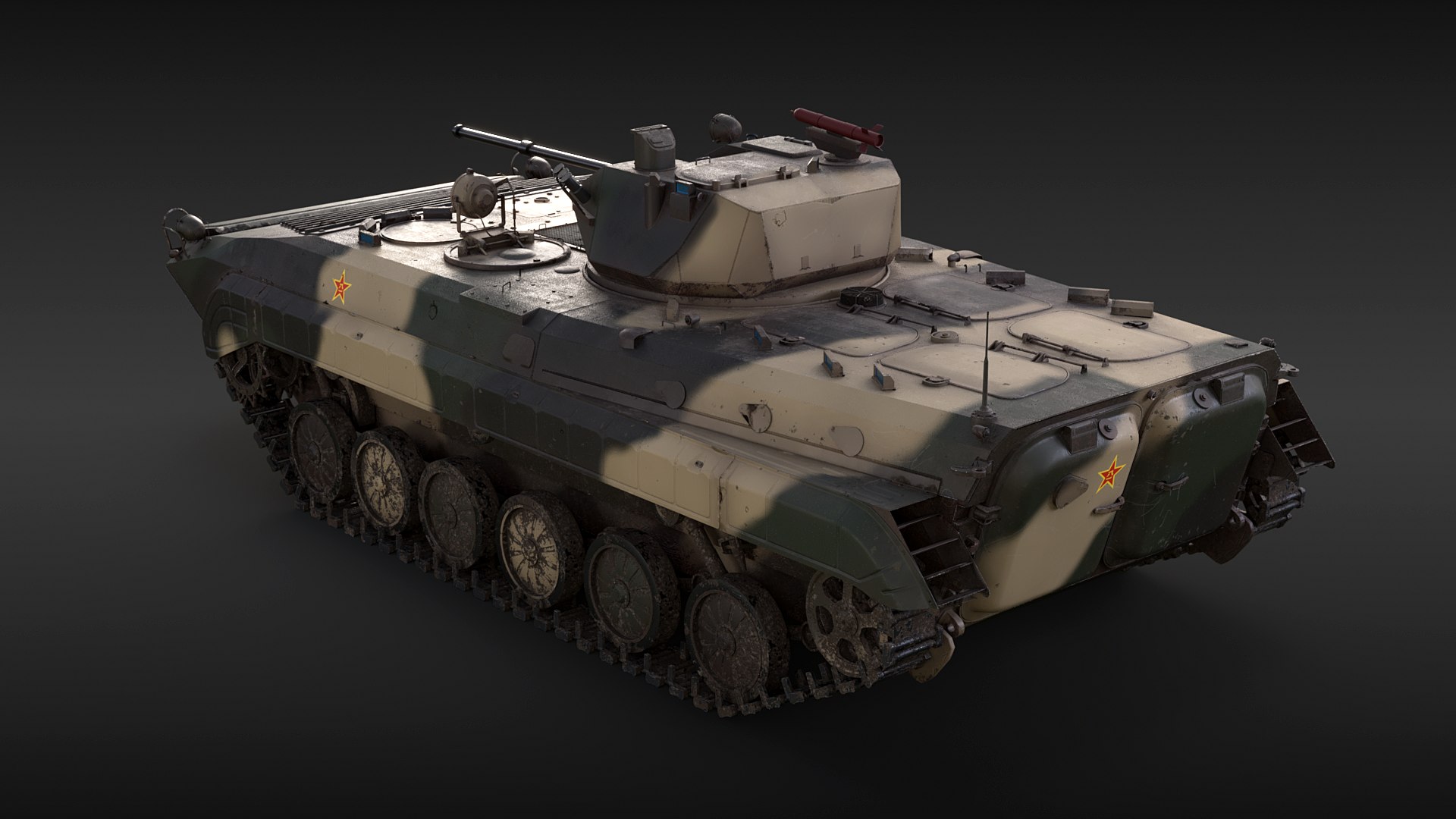 3D Chinese PLA ZBD-86 IFV Camo Dirt - TurboSquid 2134783