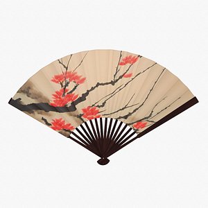 Traditional Chinese Folding Fan 3D Model - TurboSquid 2142390