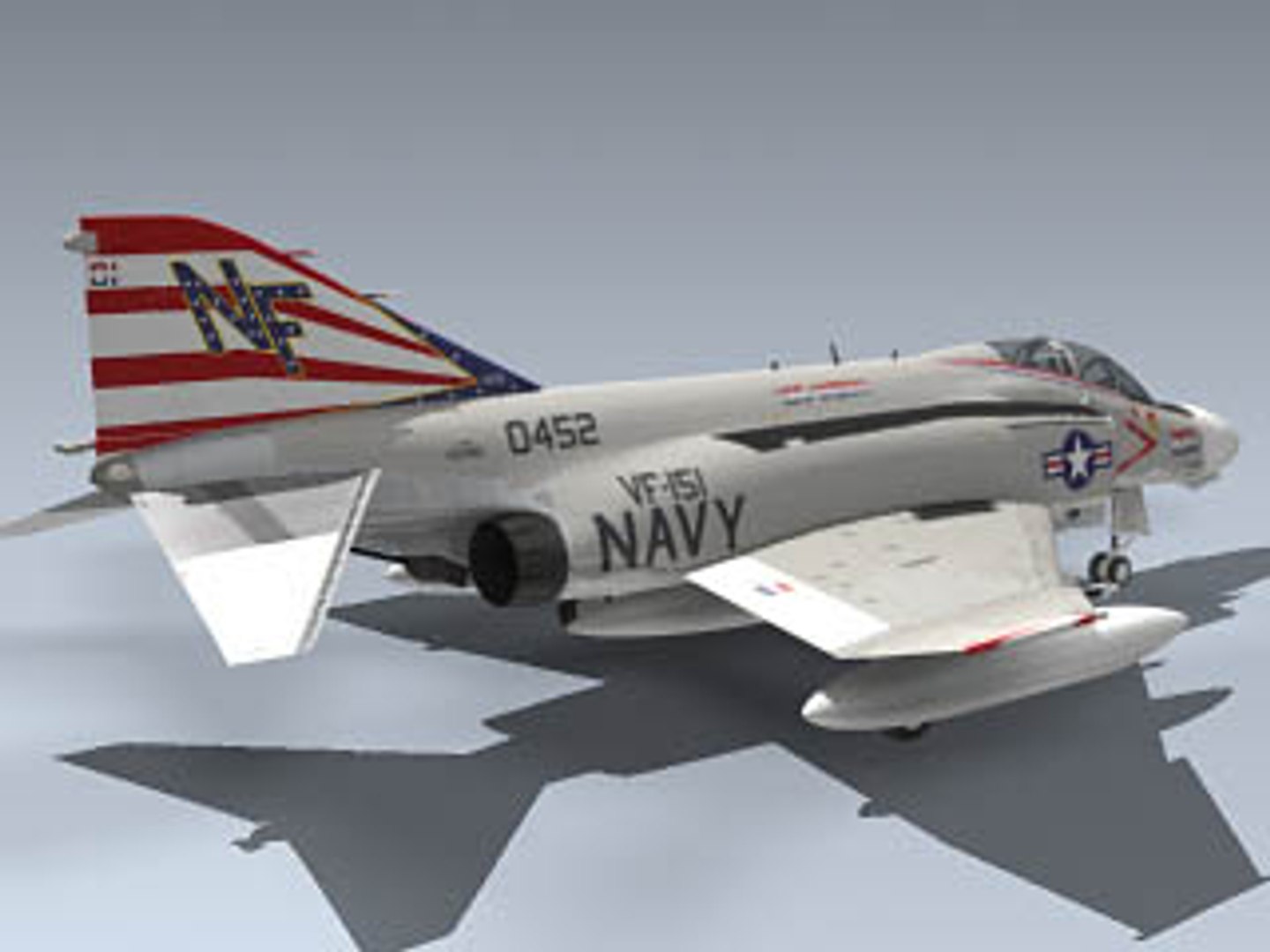F-4n Phantom Ii Vf-151 3d Max