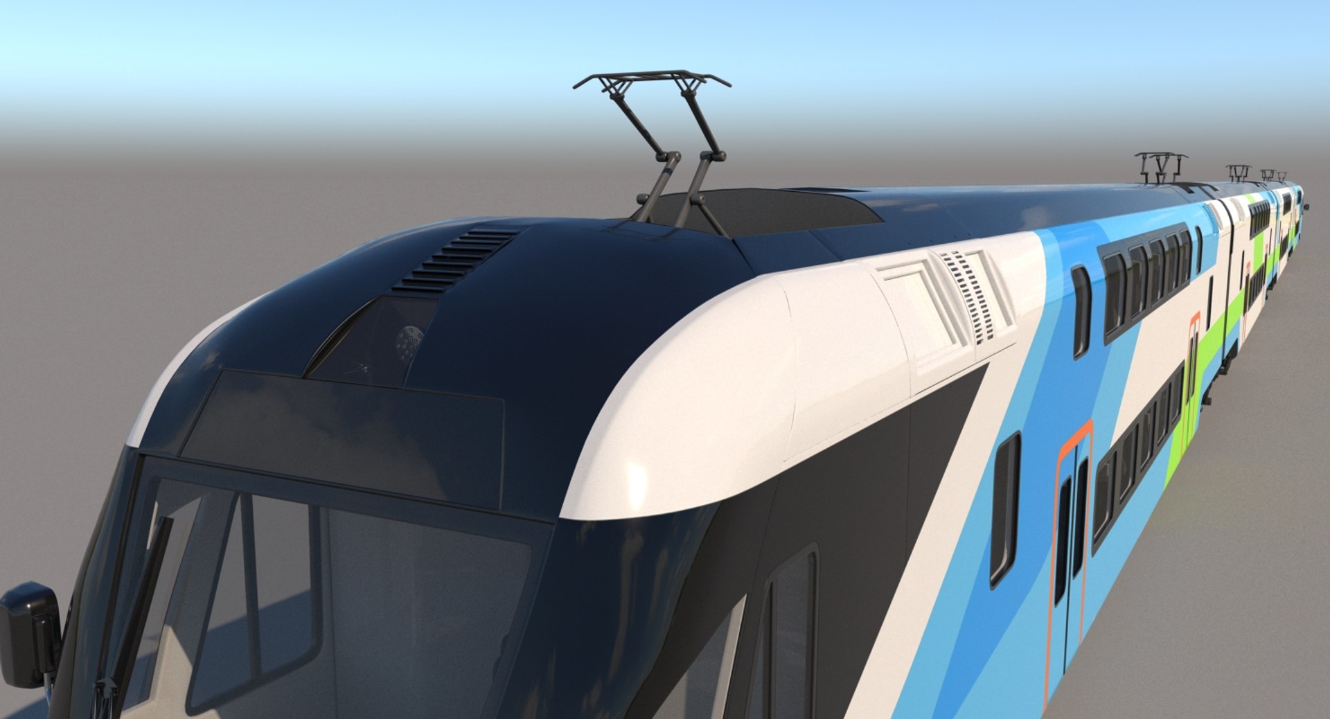 3D Stadler Dosto Passenger Train - TurboSquid 1324579