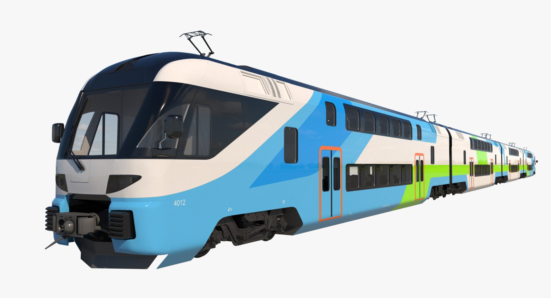 3D Stadler Dosto Passenger Train - TurboSquid 1324579