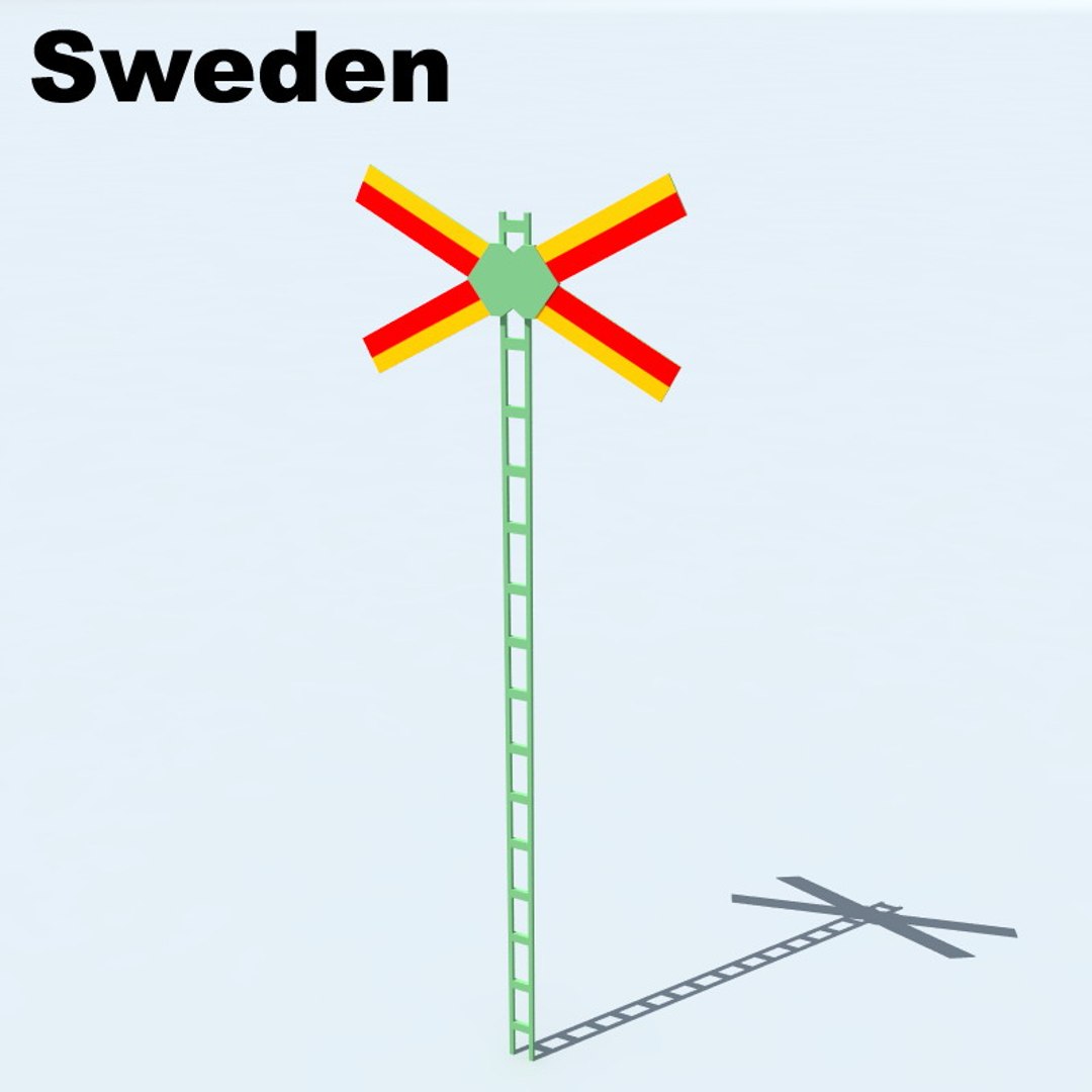 Railroad Signs 3d Model