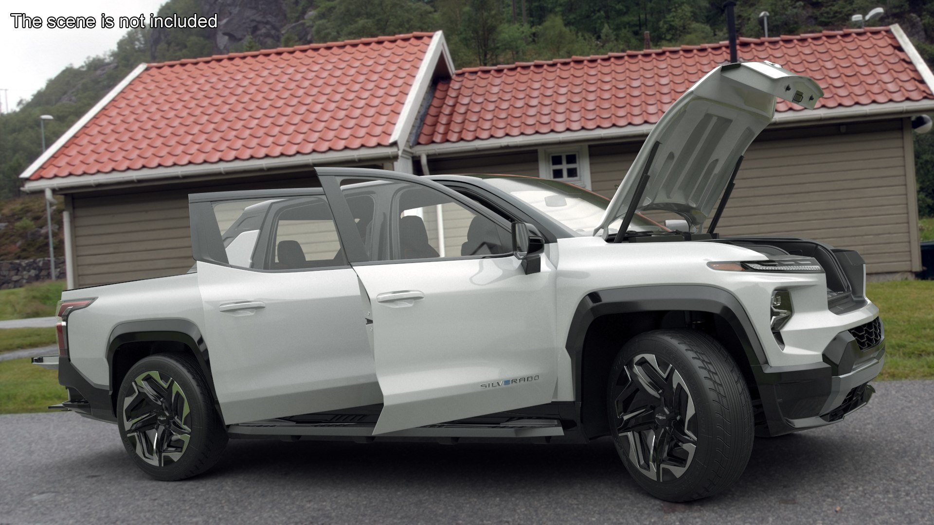 3D Chevrolet Silverado EV RST White 2024 Rigged - TurboSquid 2374683