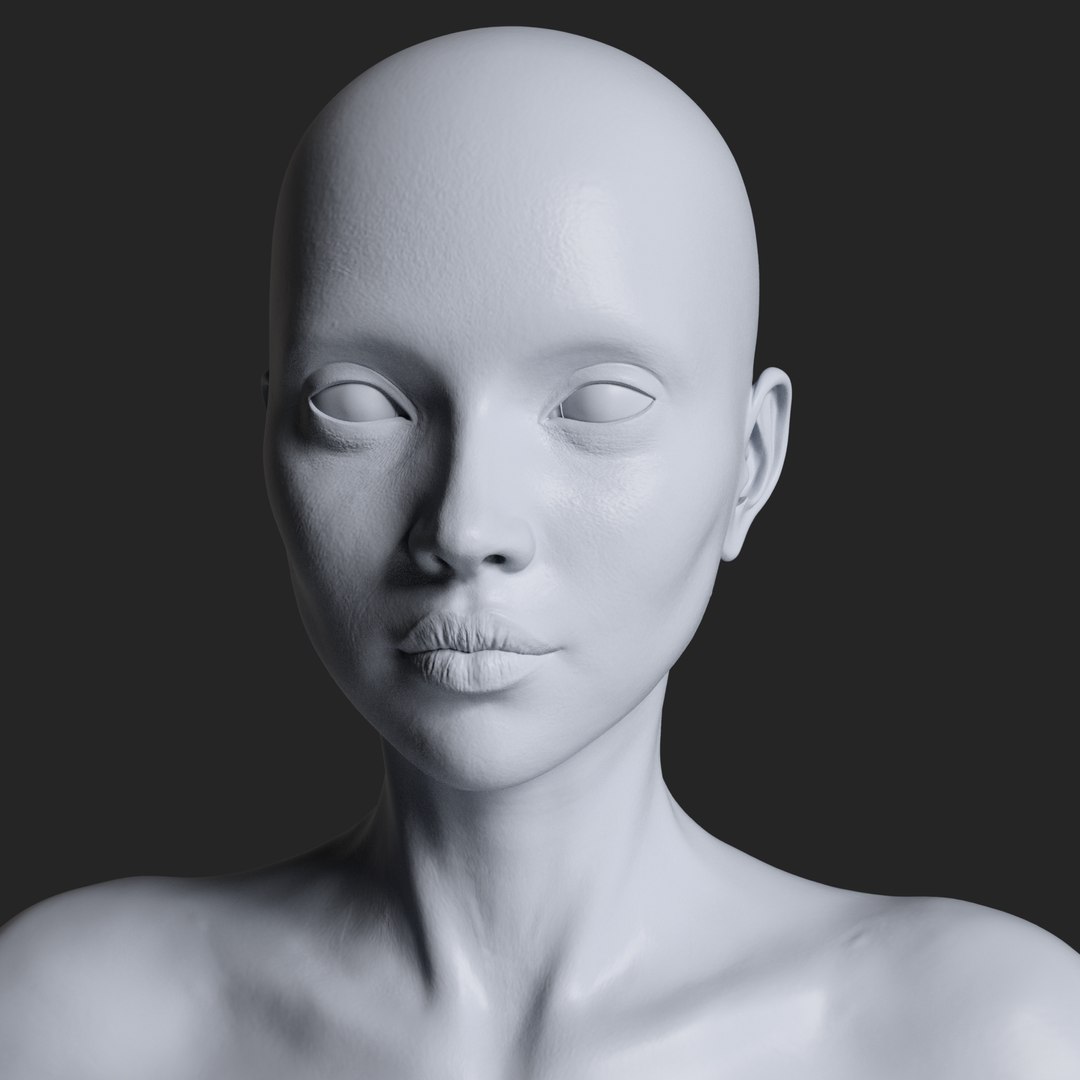 3D Female Base Mesh With Enhanced Details 3D Model - TurboSquid 1873041
