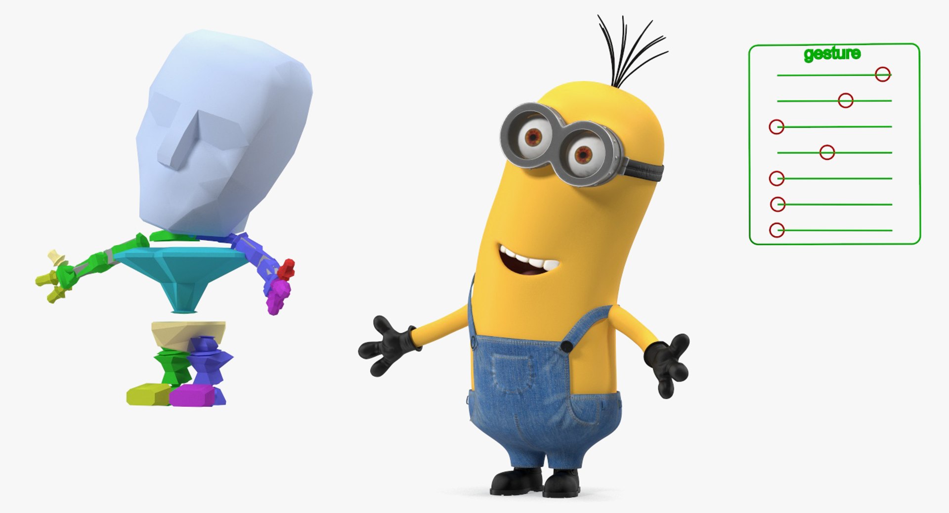 Tall Eyed Minion Rigged 3D Model - TurboSquid 1419292