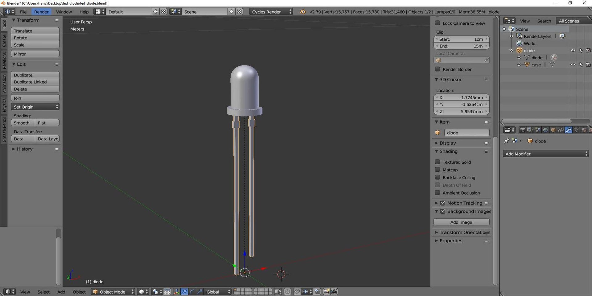 3D Model Led Diode - TurboSquid 1542569