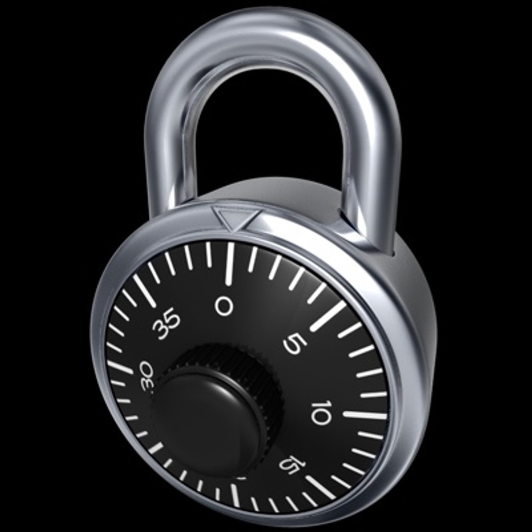 Combination Lock 3d Model
