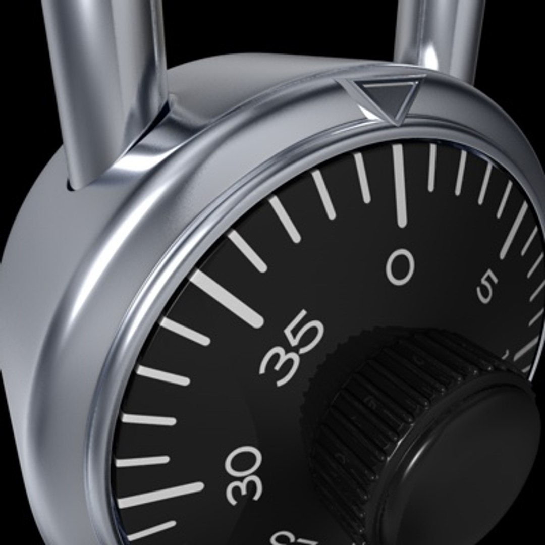 Combination Lock 3d Model