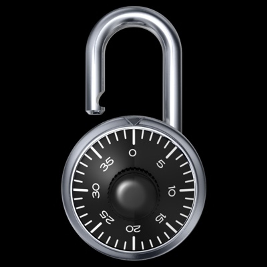 Combination Lock 3d Model
