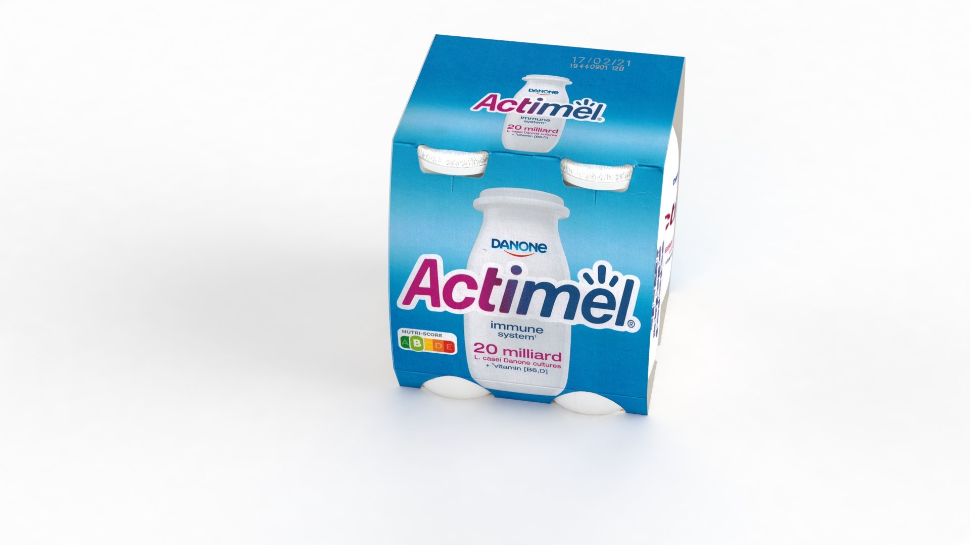 Actimel 4-pack 4x100g Classic 2021 3D - TurboSquid 1797215