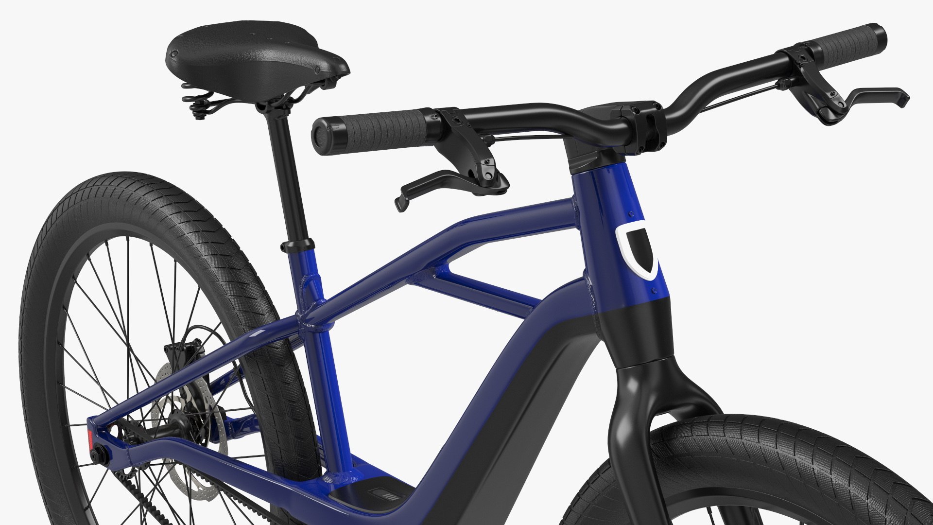 Modern Electric Bike Blue Rigged 3D Model - TurboSquid 2243486