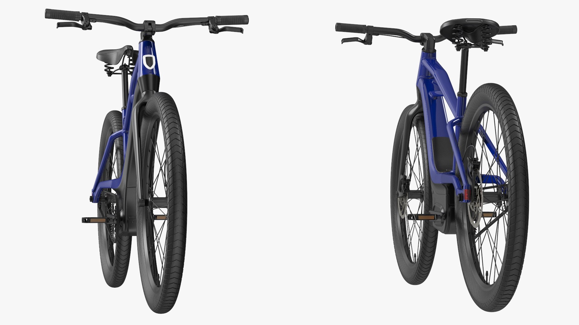 Modern Electric Bike Blue Rigged 3D Model - TurboSquid 2243486