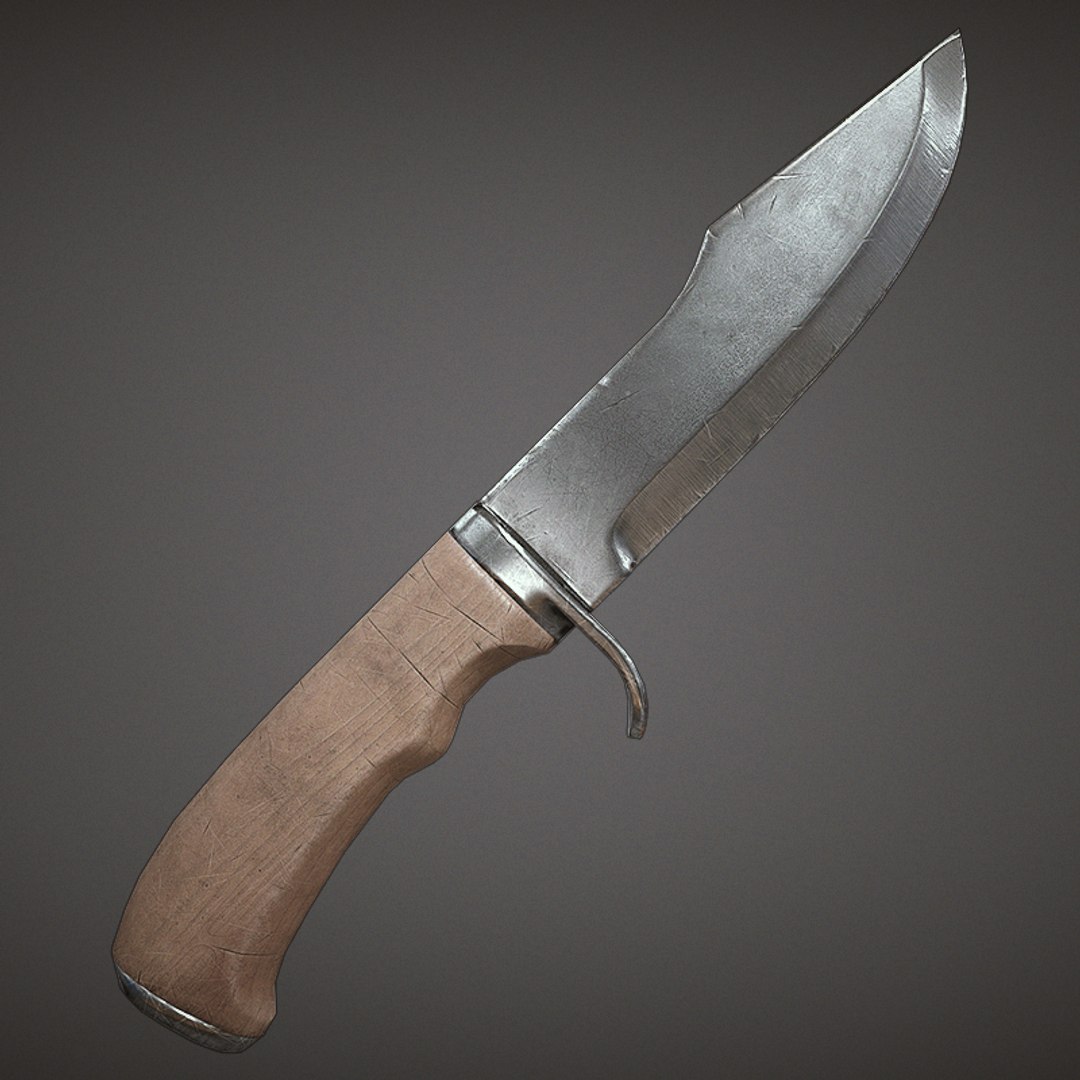 3d Realistic Knife Ready Pbr Model