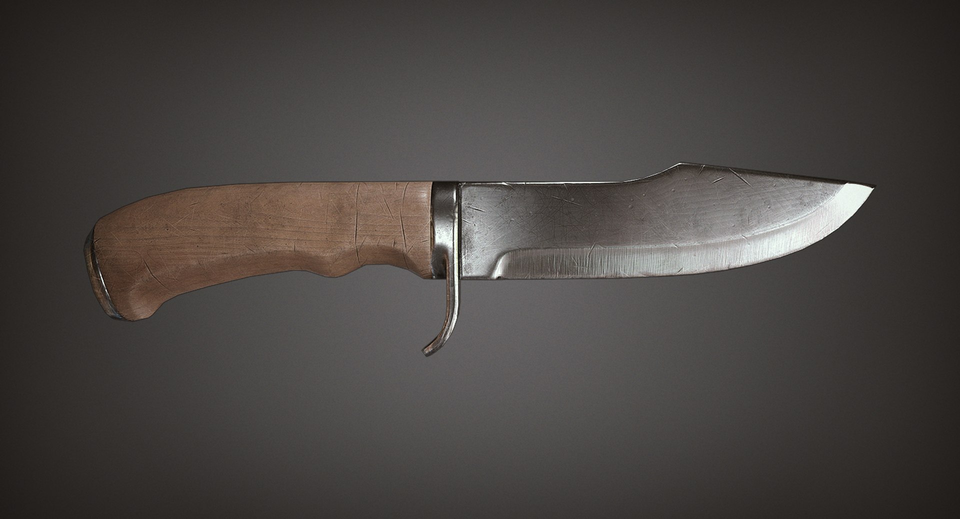 3d Realistic Knife Ready Pbr Model