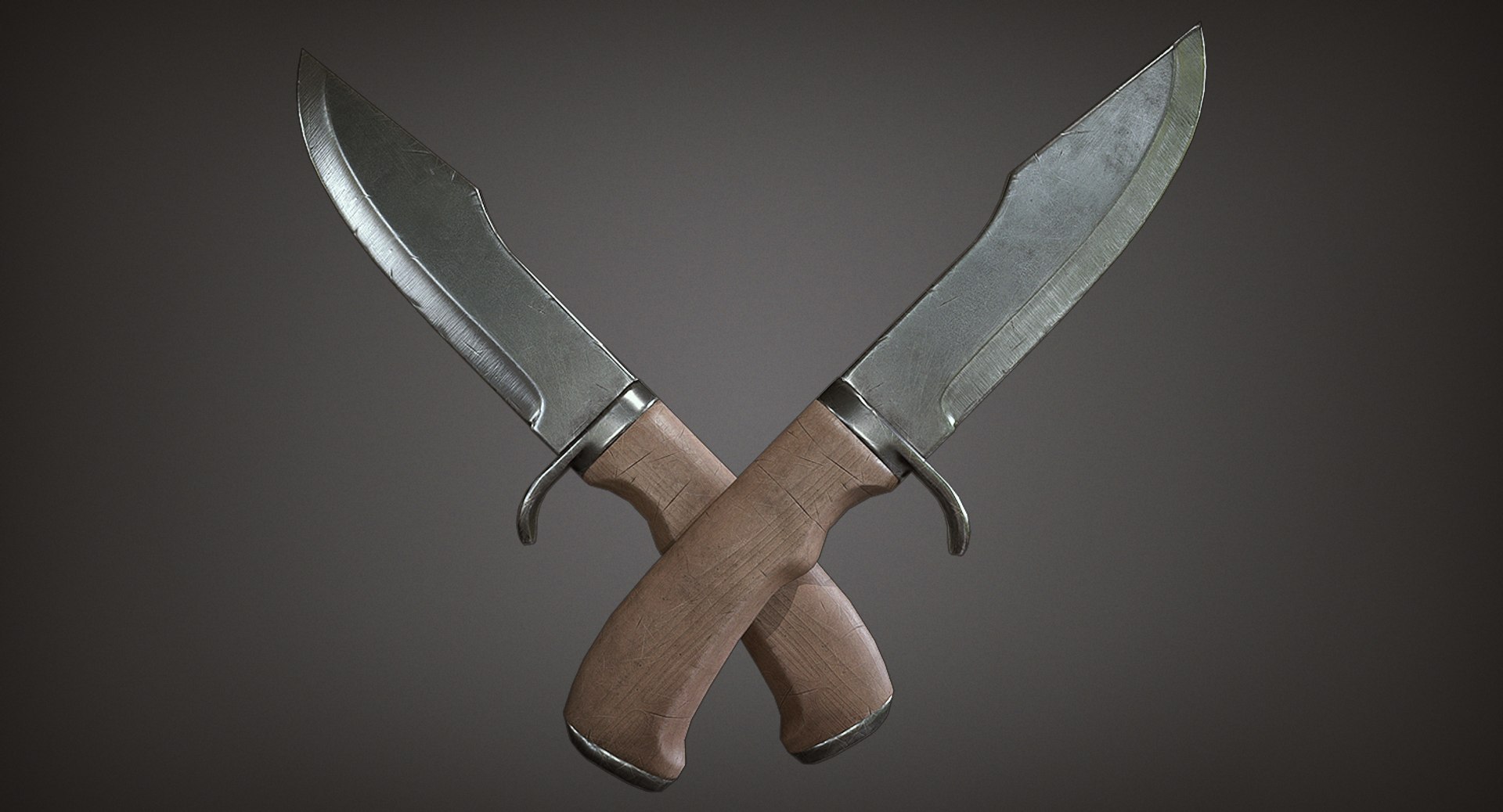 3d Realistic Knife Ready Pbr Model