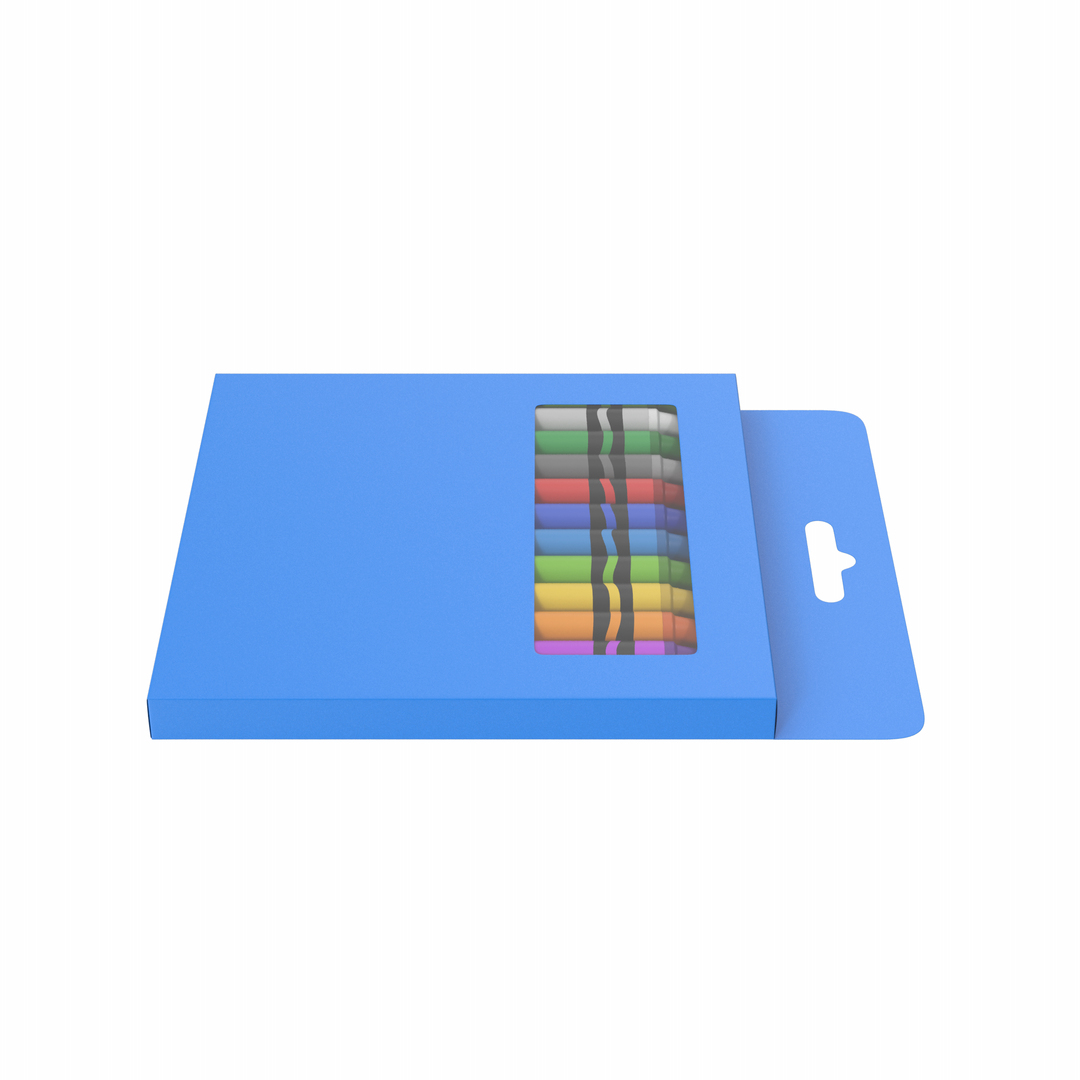 3D Blue Crayons Pack - TurboSquid 2189932