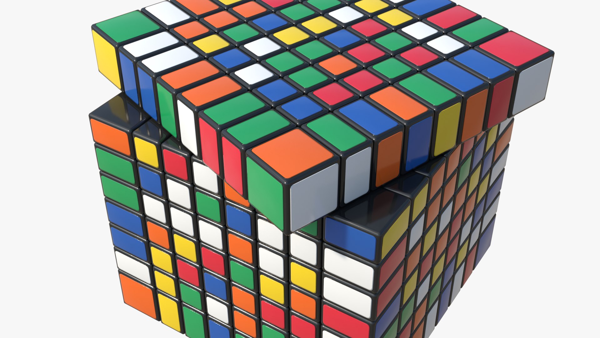 3D Model Animated Rubiks Cube 8x8 - TurboSquid 2081473