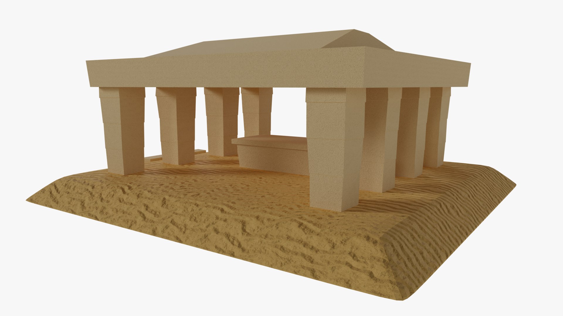 Ancient Sandstone Structure 2 - Low Poly Model 3D Model - TurboSquid ...