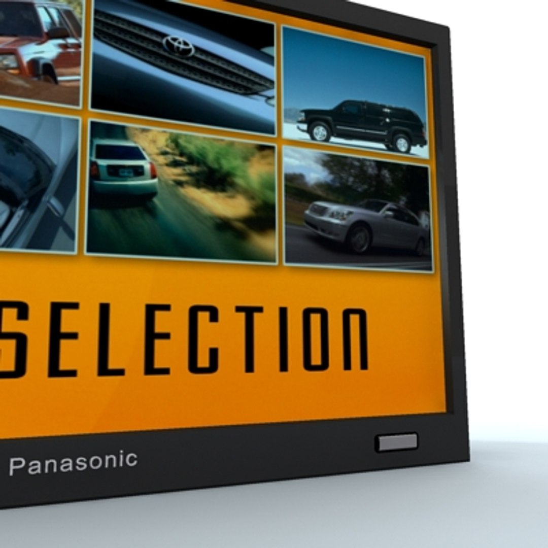 Video Monitor Widescreen 3d Model