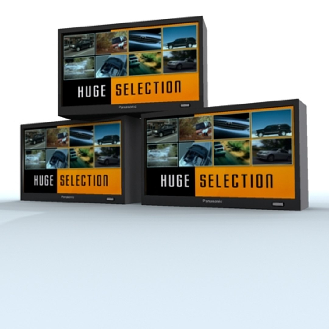 Video Monitor Widescreen 3d Model