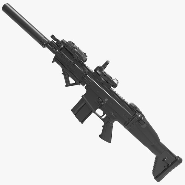 US SOCOM MK17 SCAR 3D model - TurboSquid 1956723