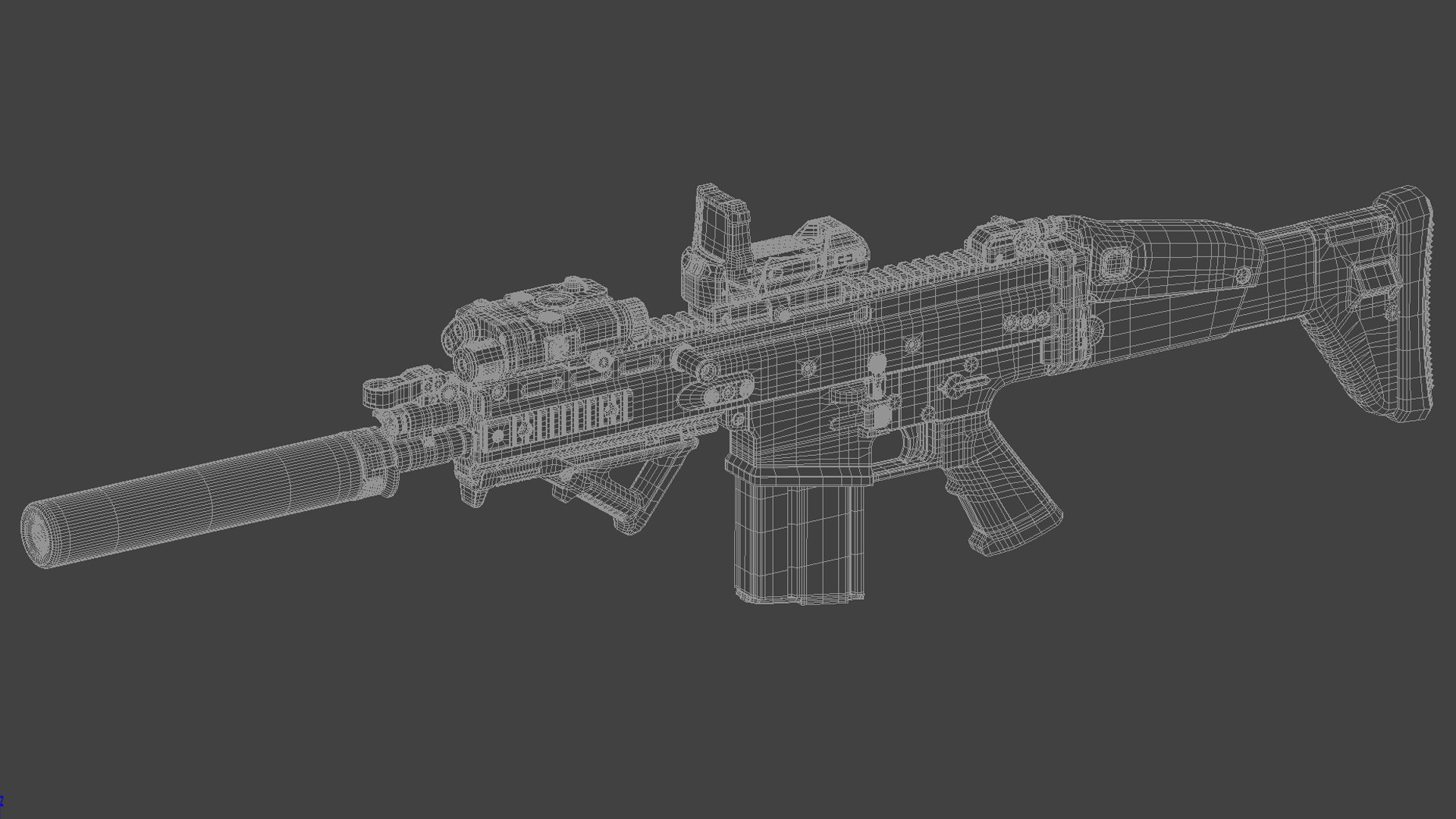 US SOCOM MK17 SCAR 3D Model - TurboSquid 1956723
