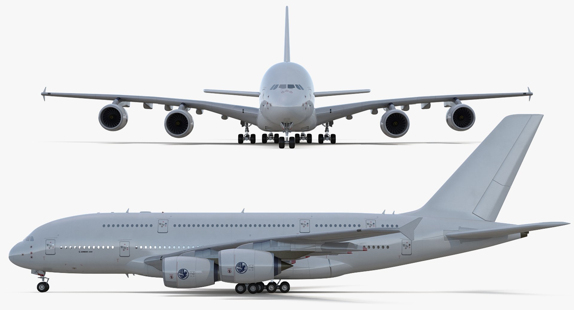 Airbus a380-800 generic 3D model - TurboSquid 1231488