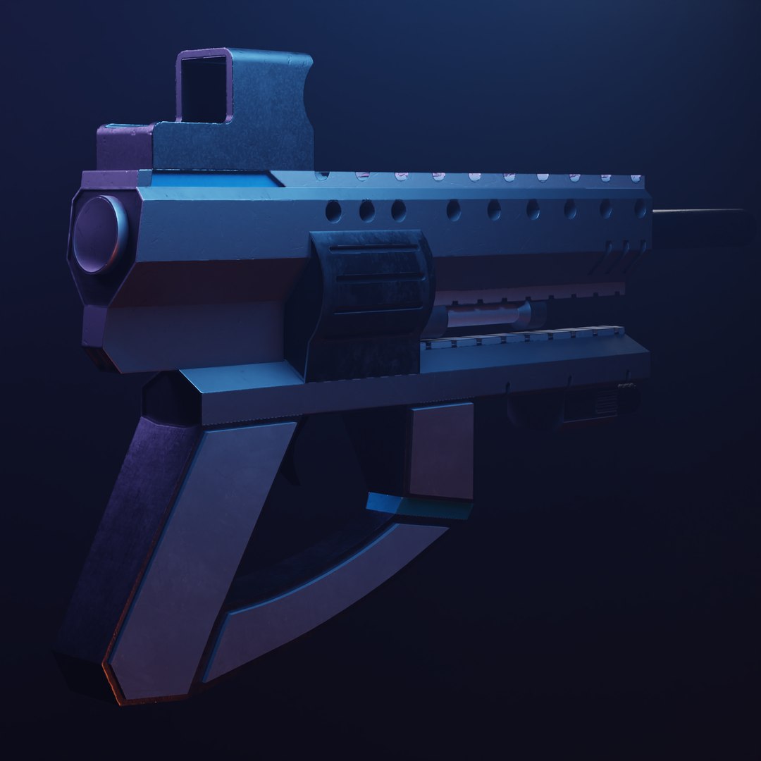 3D Sci-Fi Gun Model - TurboSquid 2001134