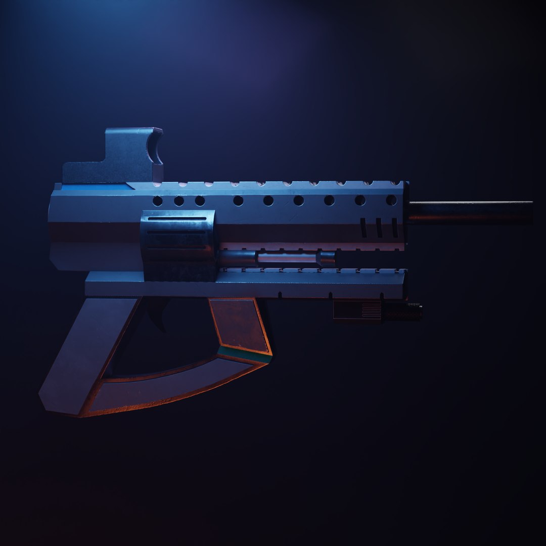 3D Sci-Fi Gun Model - TurboSquid 2001134