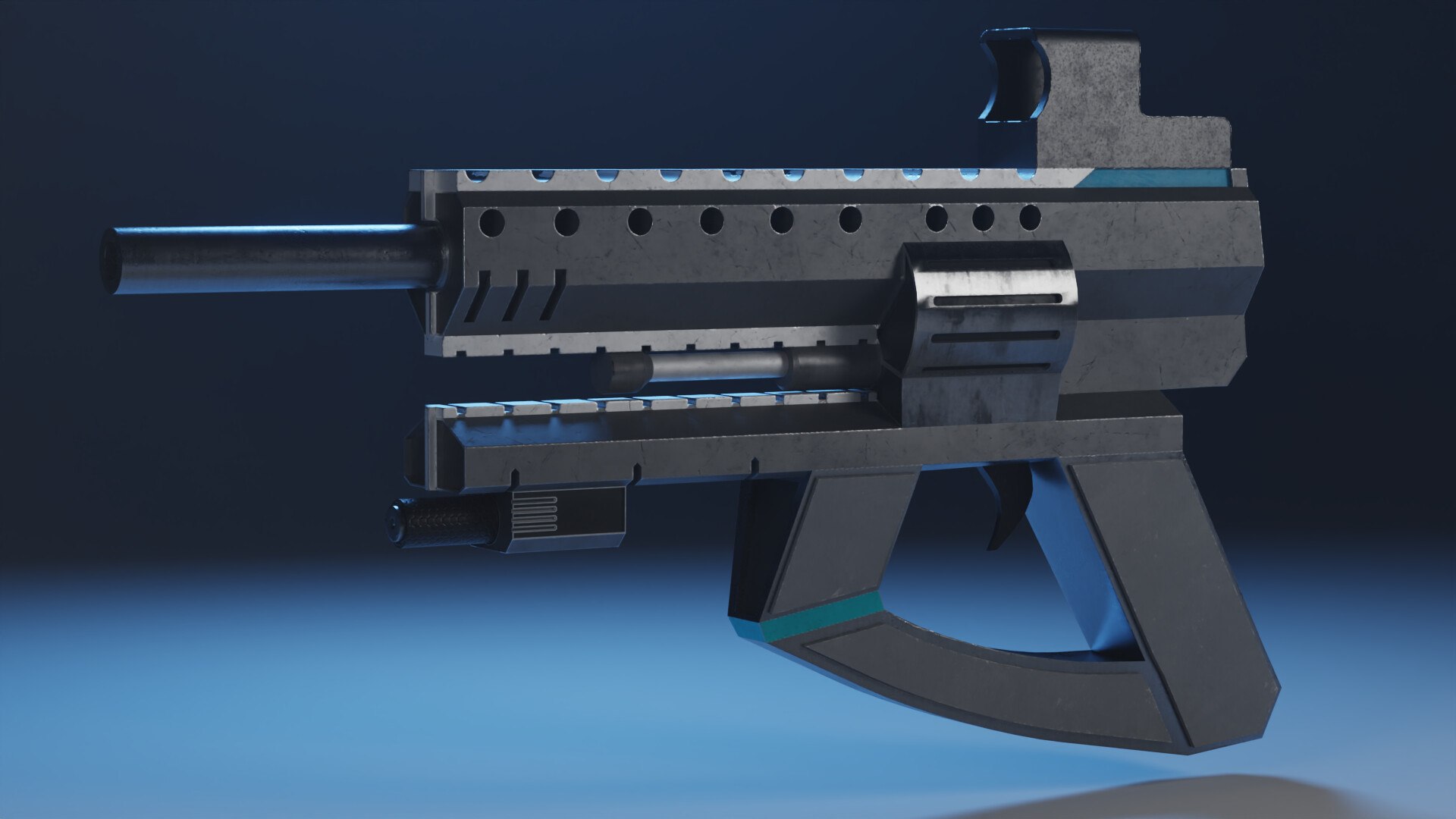 3D Sci-Fi Gun Model - TurboSquid 2001134